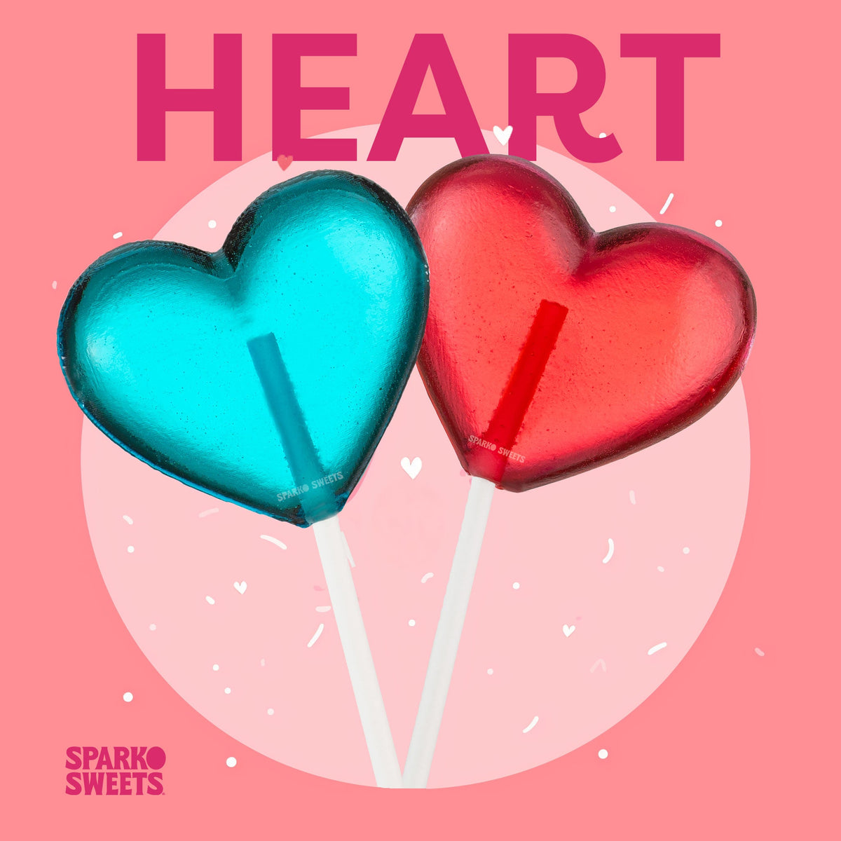 Heart Shaped Lollipops for Valentines Day, Candy Hearts Gifts and Party ...
