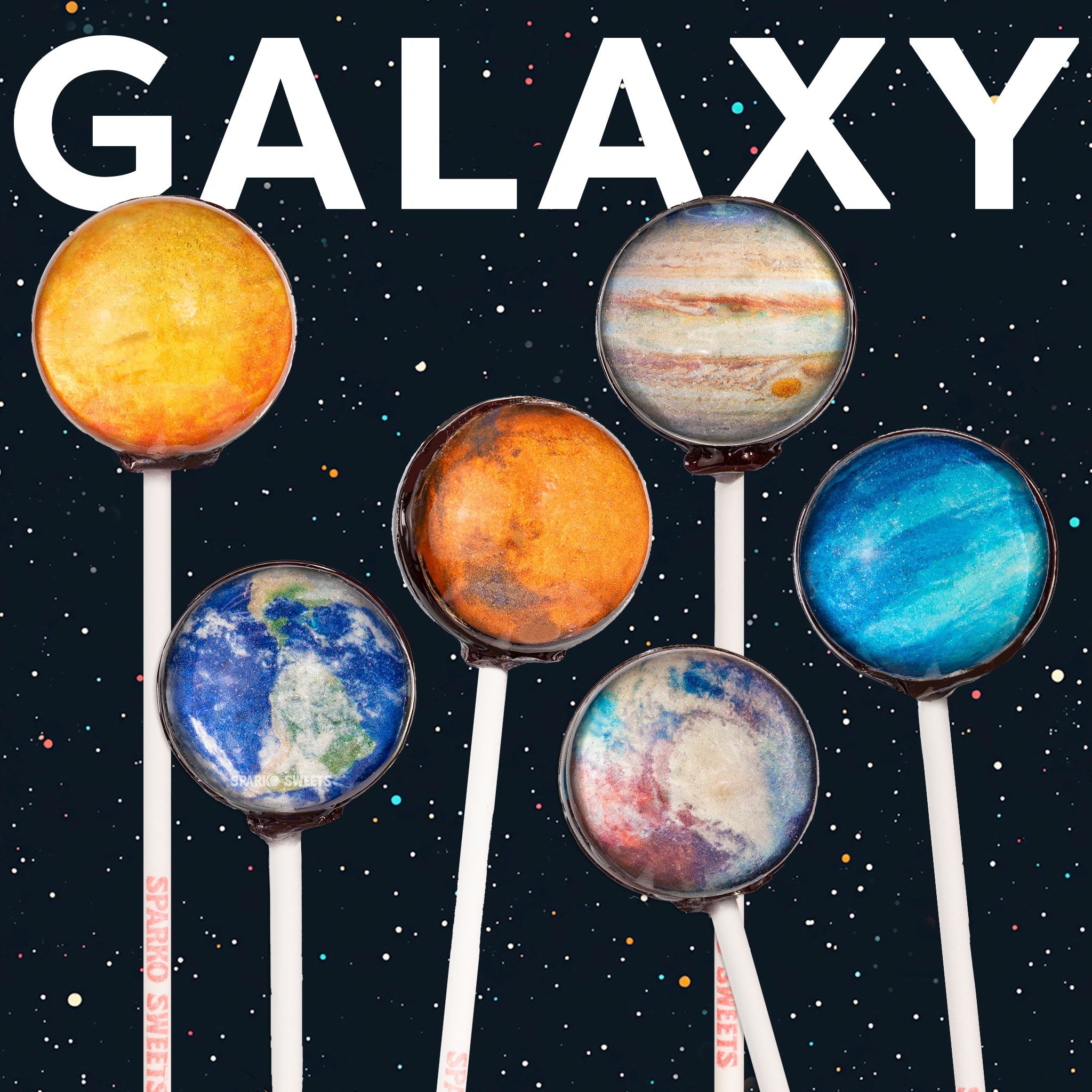 Galaxy Lollipops - Planet & Space Themed Lollipops – Sparko Sweets