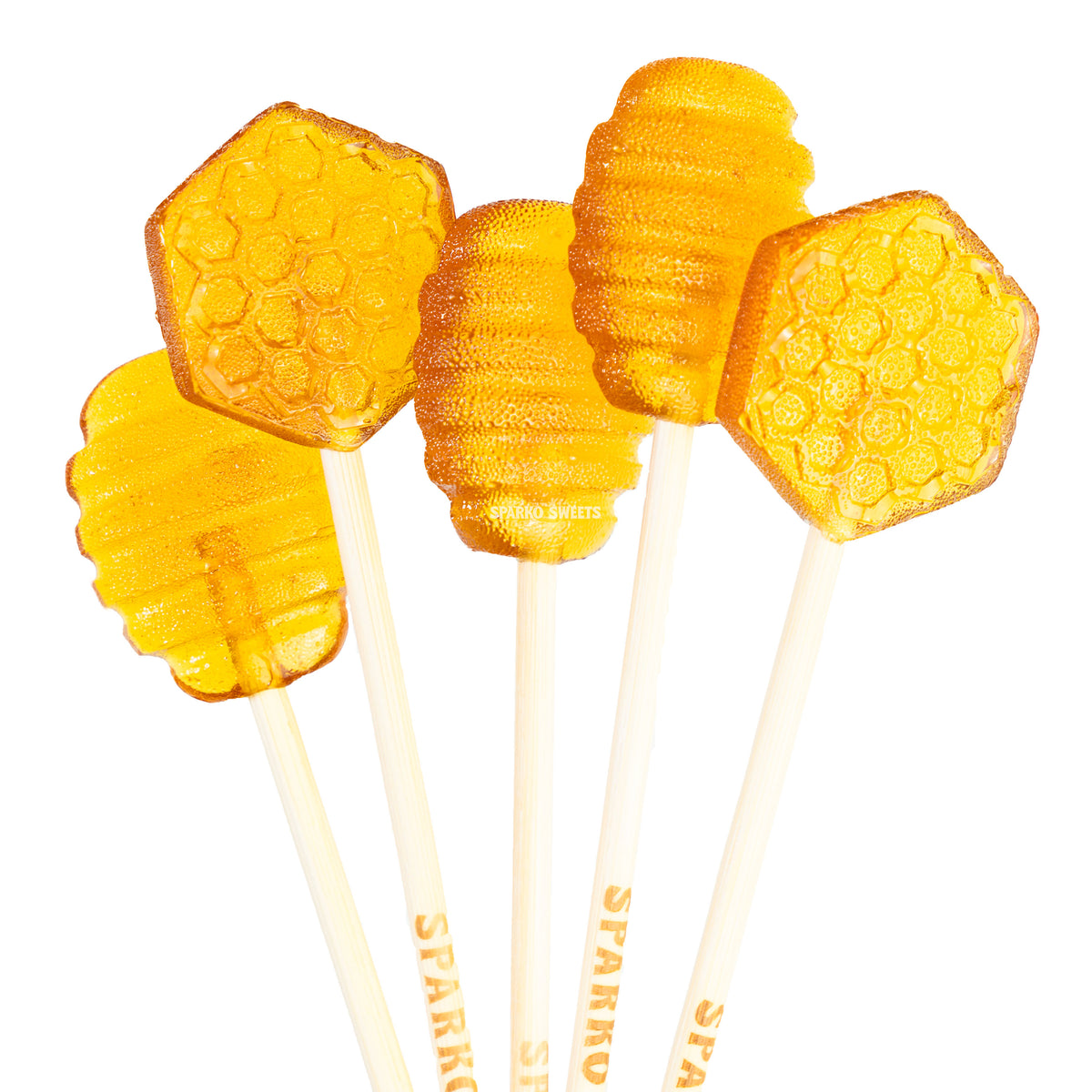 Honey Dipper Lollipops - All Natural, No Corn Syrup, Tea Stirrers ...