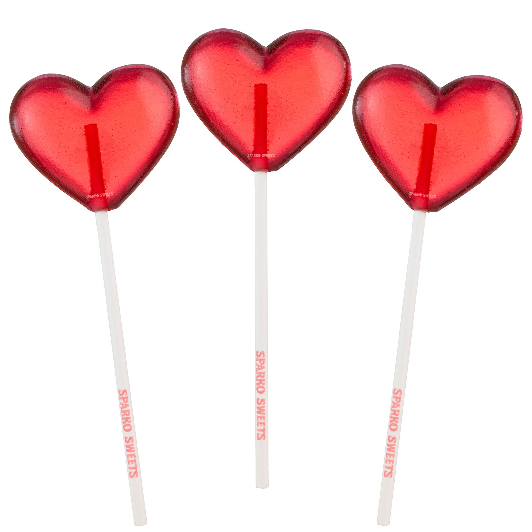 Heart Lollipops | Heart Shaped Candy Suckers – Sparko Sweets
