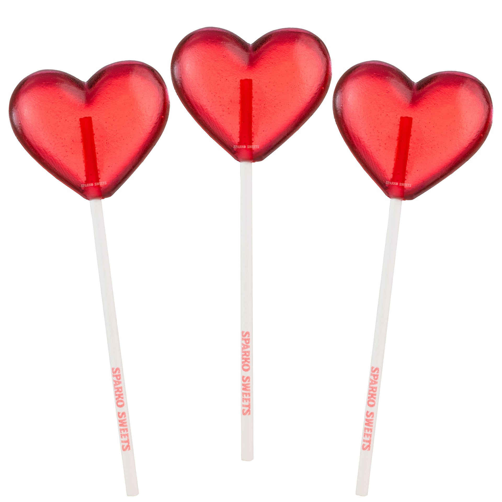 Heart Lollipops | Heart Shaped Candy Suckers – Sparko Sweets