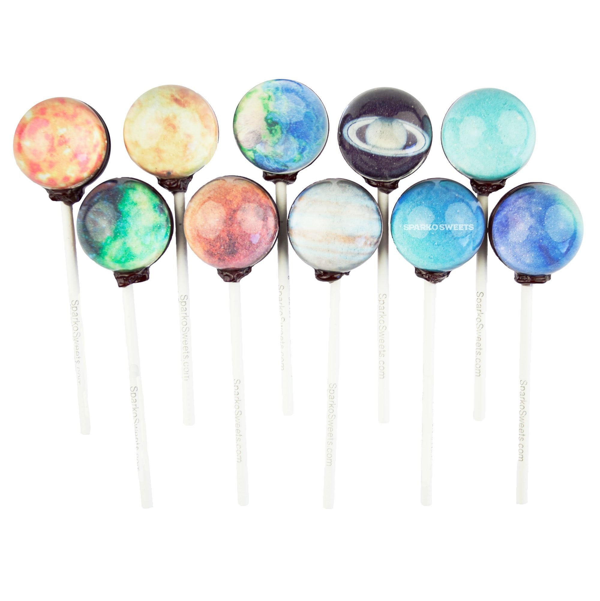 Galaxy Lollipops Planet Designs for Space Party Favors and Gifts ...