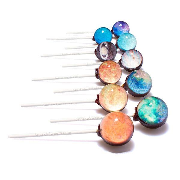 Galaxy Lollipops Planet Designs for Space Party Favors and Gifts ...