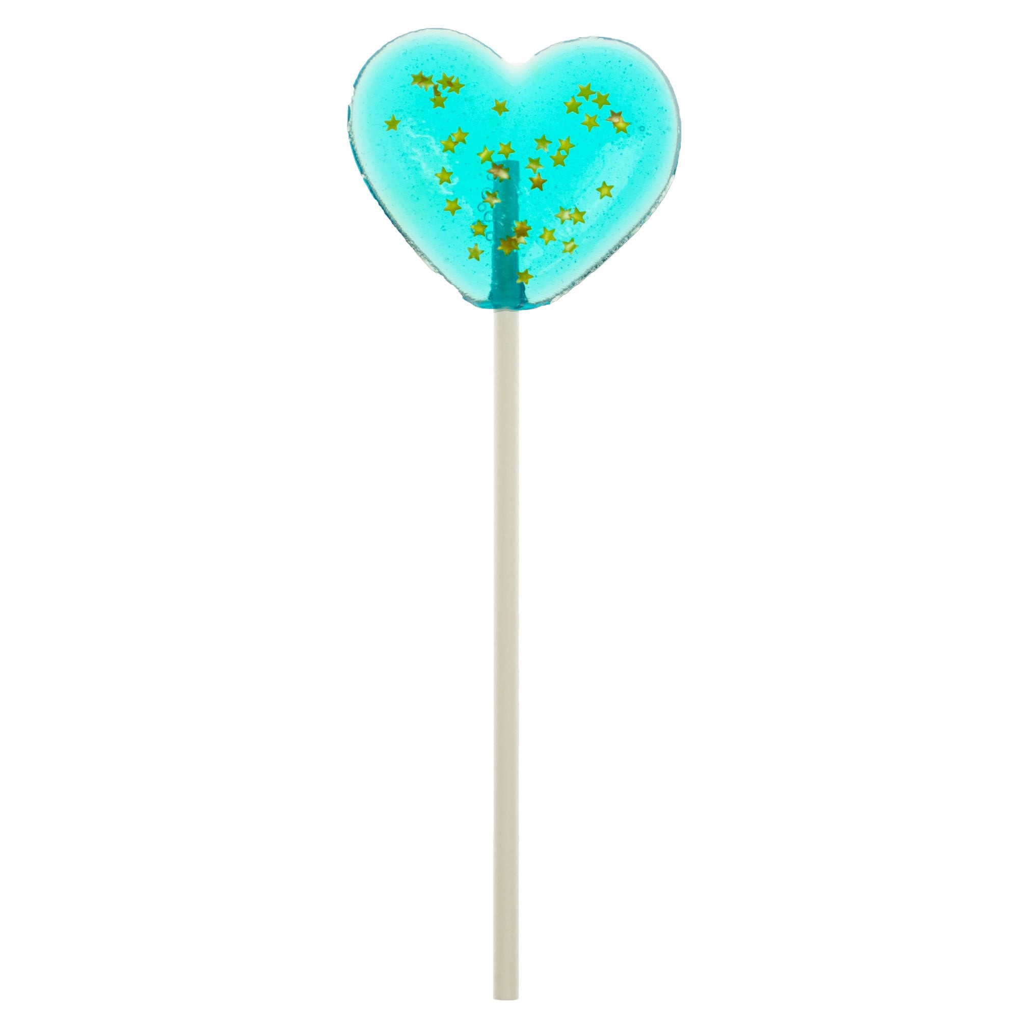 Sparkly Baby Blue Heart Lollipops for Lovely Valentines Day Candy ...